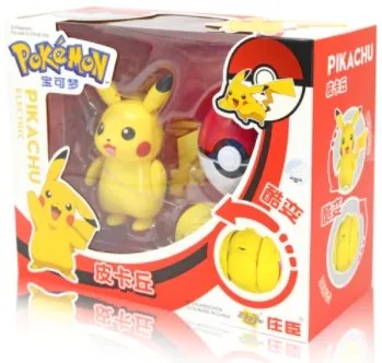Skládací pokémoni v Pokeballu Varianta: Pikachu skládací, s krabicí