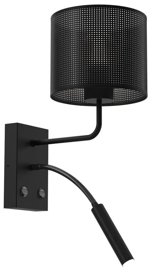 Nástěnná lampa LOFT SHADE 1xE27/60W+1xG9/8W/230V černá