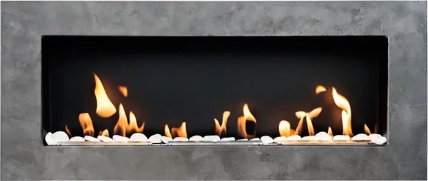 BIO FLAME biokrb Easy M Open Imitace beton 90x40 cm
