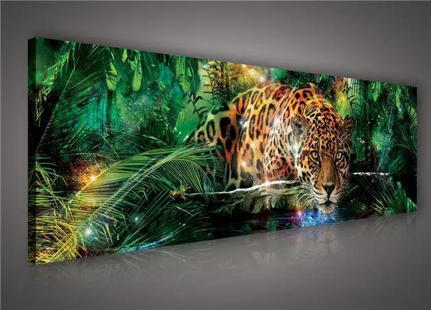 Obraz na plátně jaguár 145 x 45 cm