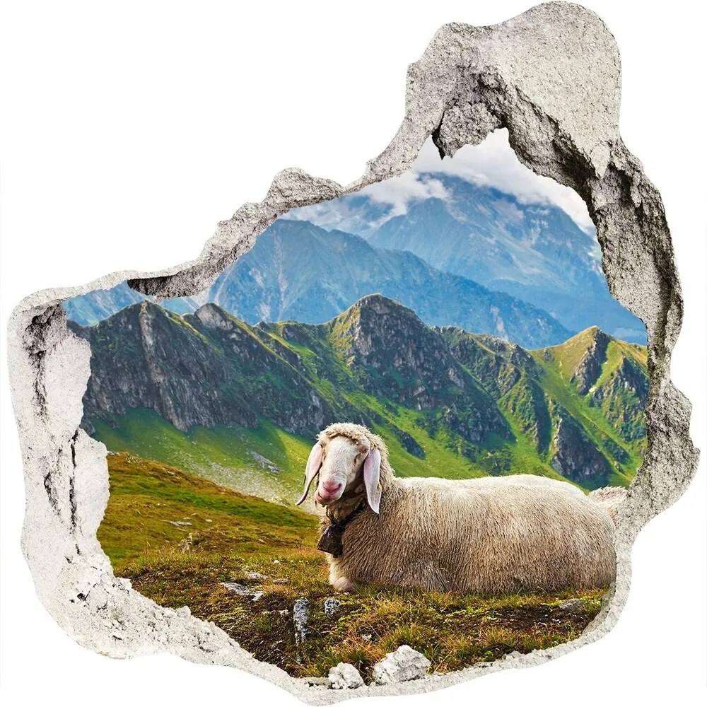 Wallmuralia Nálepka fototapeta 3D na zeď Ovce v Alpách 75x75 cm