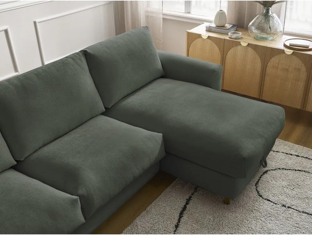 Zelená rohová pohovka Nouveau Cocoone – Bobochic Paris