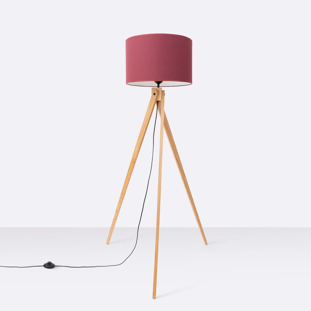 Sollux Lighting Stojací lampa NATT vínová