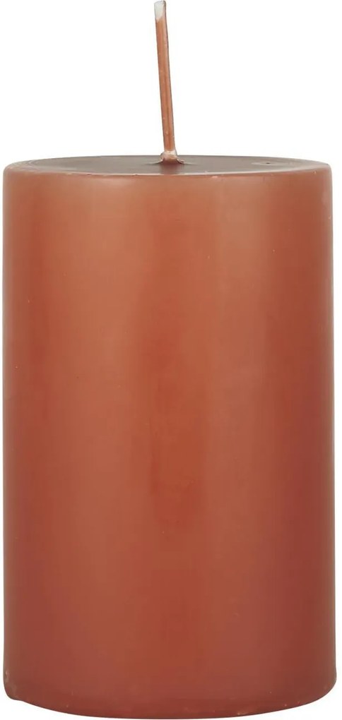 IB LAURSEN Svíčka Terracotta 10 cm, červená barva, oranžová barva, vosk