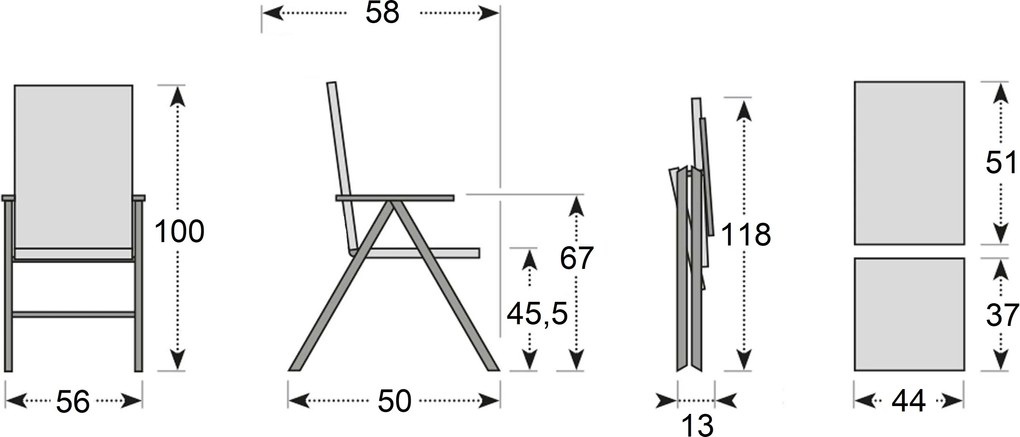 Doppler TAMAN LEVERTON FSC® zahradní křeslo