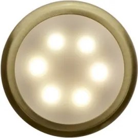 Svítidlo DEKORA 3 dekorativní LED čtvercové kulaté zlatá teplá bílá Panlux D3/ZBT