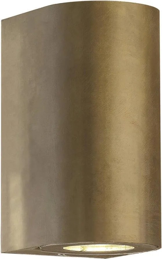 NOR 49721035 Venkovní nástěnné svítidlo Canto Maxi 2 2x28W GU10 mosaz čirá - NORDLUX