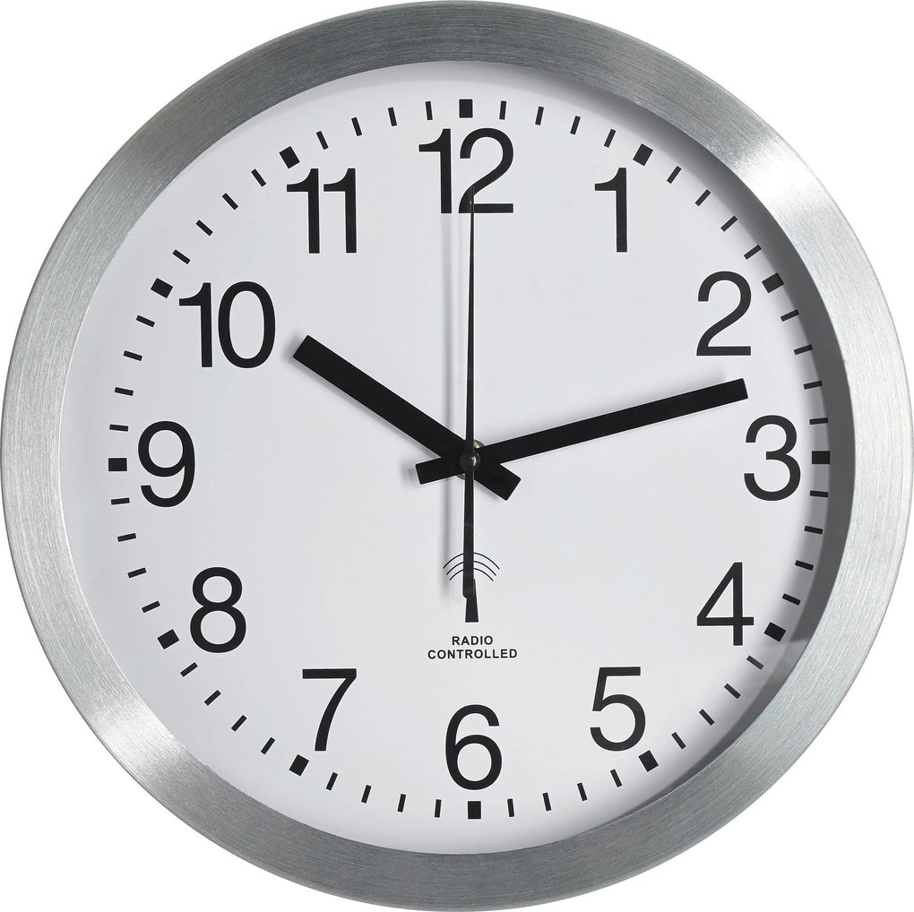 XXXLutz NÁSTĚNNÉ HODINY barvy stříbra, bílá 25 cm Ambia Home - Nástěnné hodiny - 0090070049