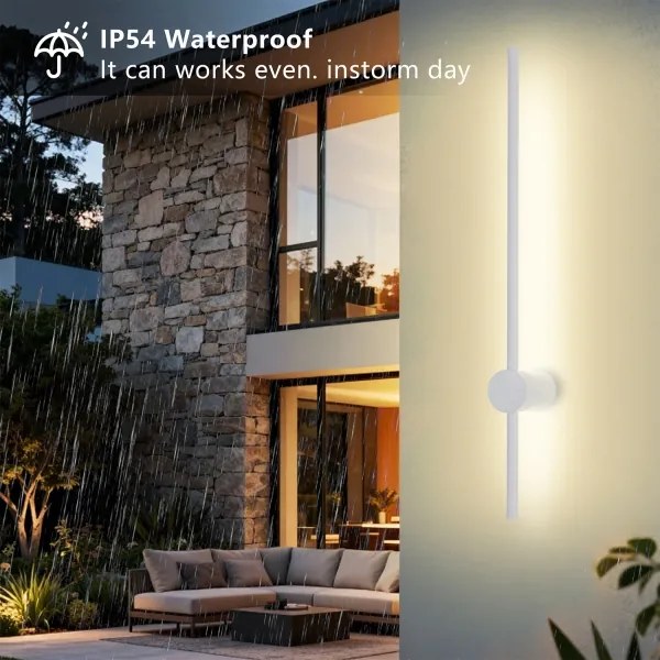 BRILAGI - LED Venk. nást. svít. AURA LED/12W/230V 3000K IP54 65 cm bílá CRI 90