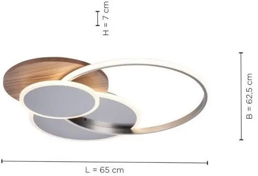 Paul Neuhaus 8328-79 - LED Stmívatelné stropní svítidlo PALMA LED/50W/230V + DO