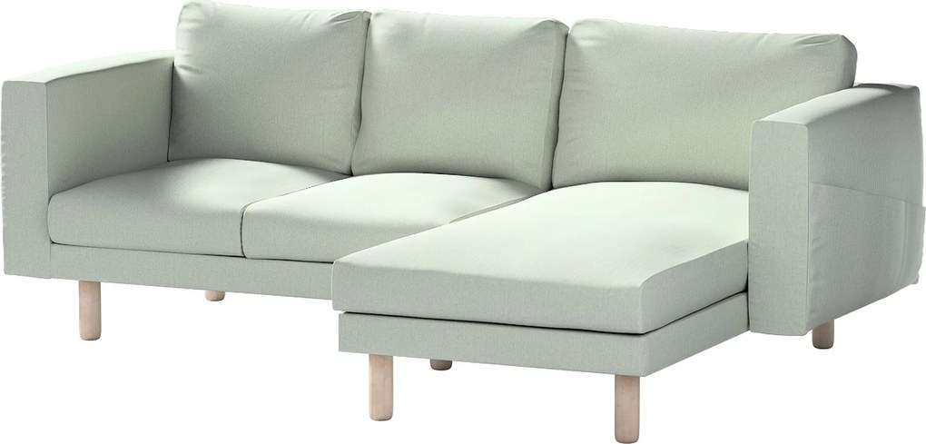Potah na pohovku IKEA Norsborg 3-místná se šezlongem barva modrá látka pletený vzor