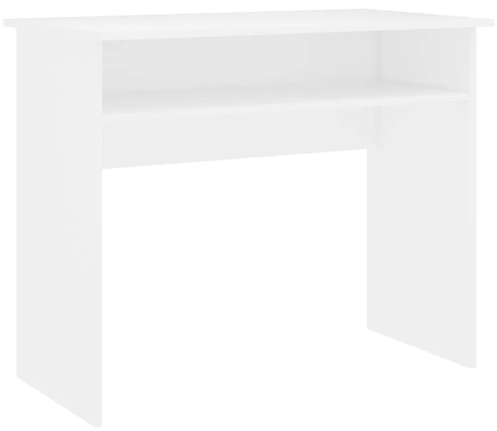 vidaXL Psací stůl bílý 90 x 50 x 74 cm dřevotříska