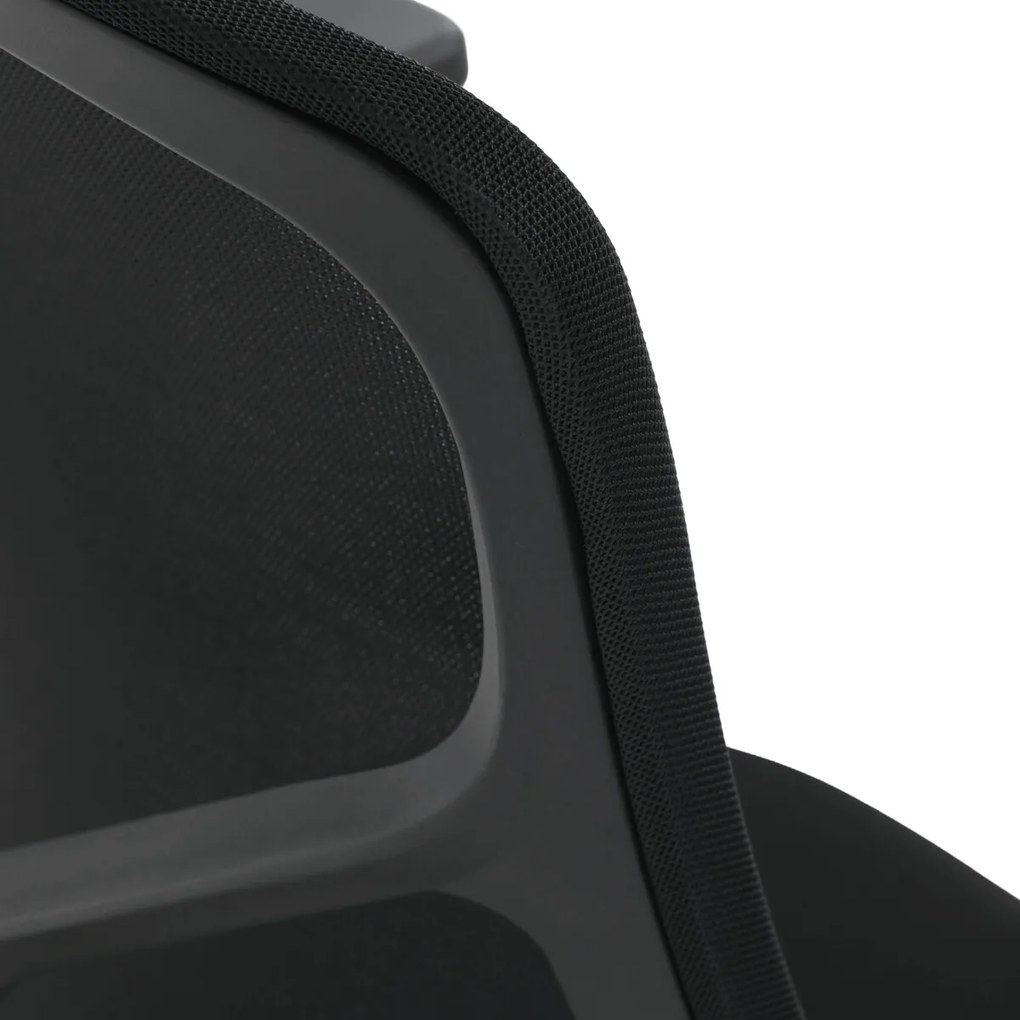 Ergonomická kancelářská židle NOMI - černá síťovina