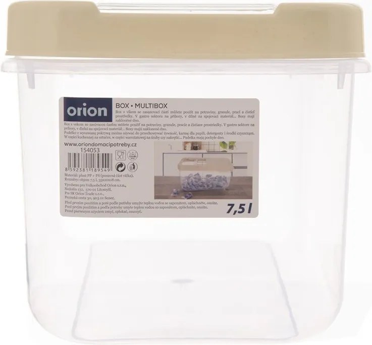 Plastový úložný box s víkem 35x20x18 cm Slop – Orion