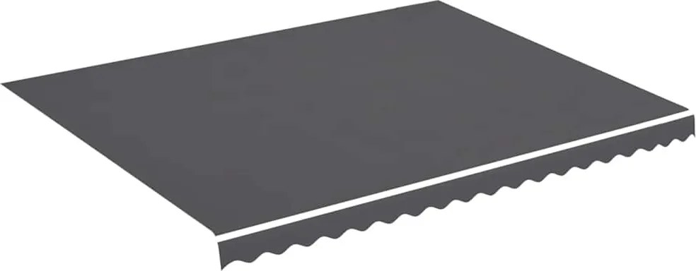 Náhradní plachta na markýzu antracitová 450 x 350 cm polyesterová 311950