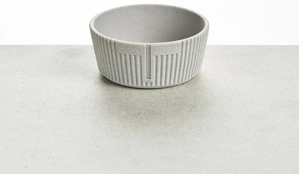 PINO PETS Miska pro psy PINO | jednobarevné provedení Seal Grey | objem 50 / 200 cl | různé velikosti Velikost: L