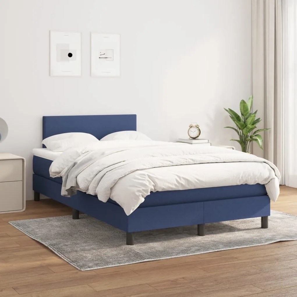 Box spring postel s matrací černá 120x190 cm textil 3269715