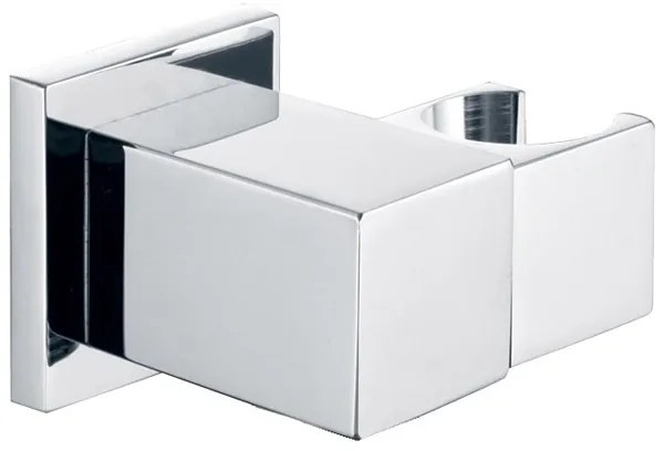 Mereo Mereo, Držák sprchy polohovací hranatý, pochromovaná mosaz, CB466Q