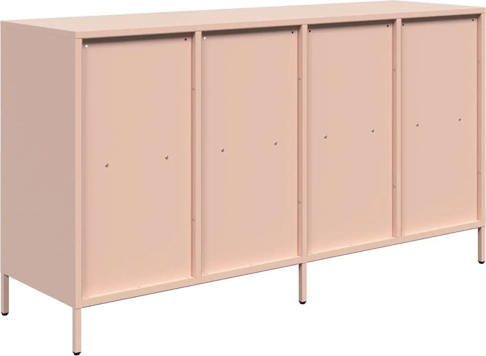 Příborník růžový 135 x 39 x 73,5 cm ocel válcovaná za studena 3307162