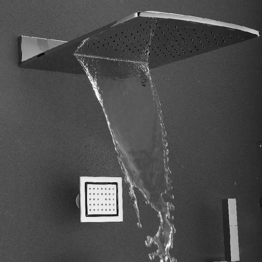 Sapho Sapho, Hlavová sprcha, 600x320mm, kaskáda, chrom, DC456