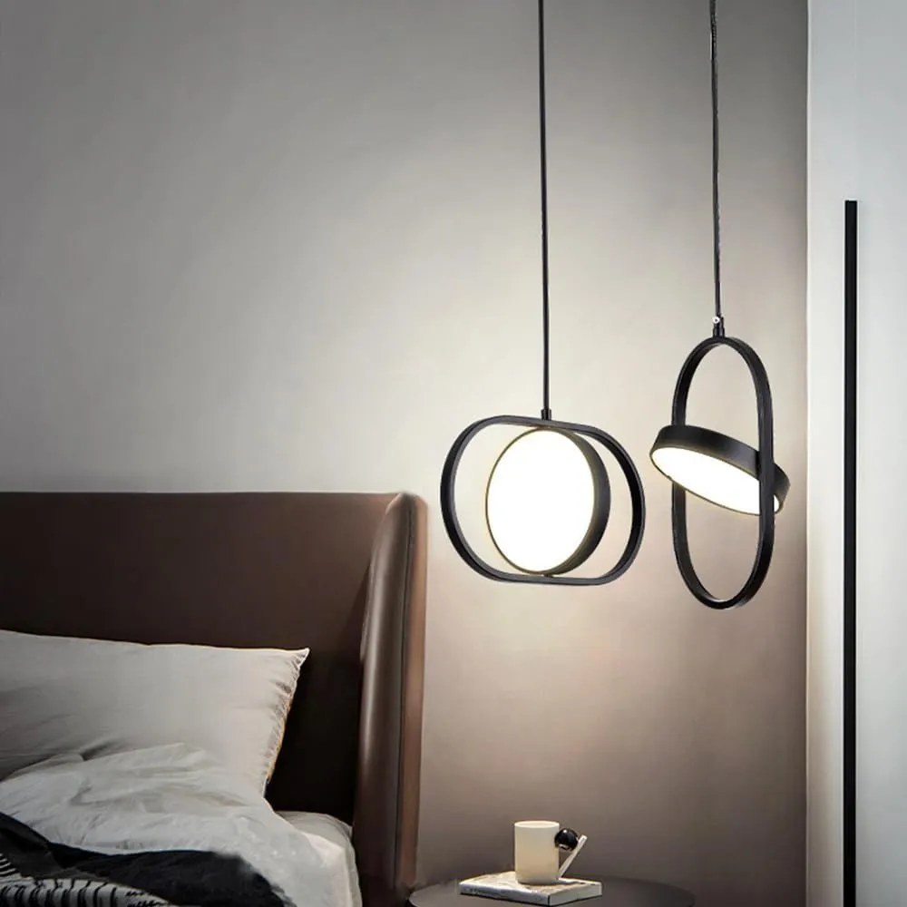 Toolight Toolight, LED závěsné svítidlo 18W, 4000K, APP1554-CP, černá, OSW-05662