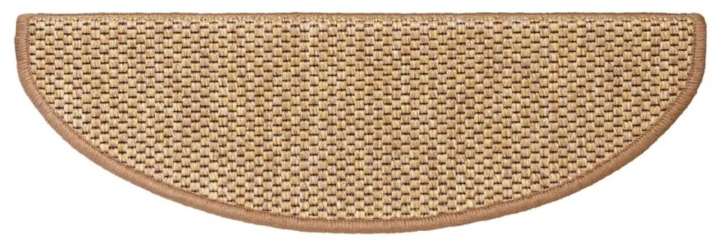 vidaXL Marketos Samolepicí nášlapy na schody vzhled sisal 15 ks 65x21x4cm sisal