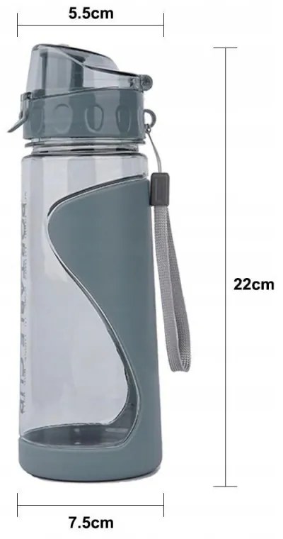 Flamenco Mystique Lahev na vodu 600ml pro fitness a gym, přenosná, malá - BD03
