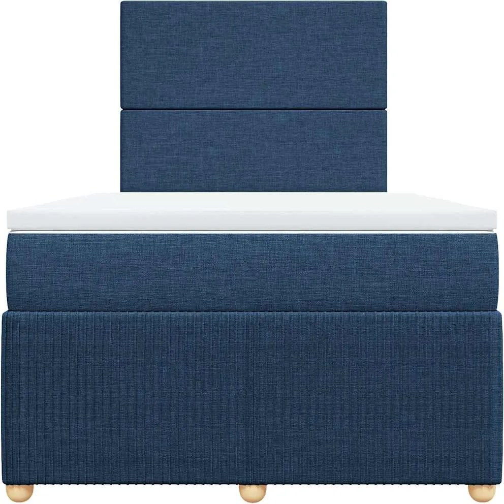 Box spring postel s matrací černá 120x190 cm textil 3294294