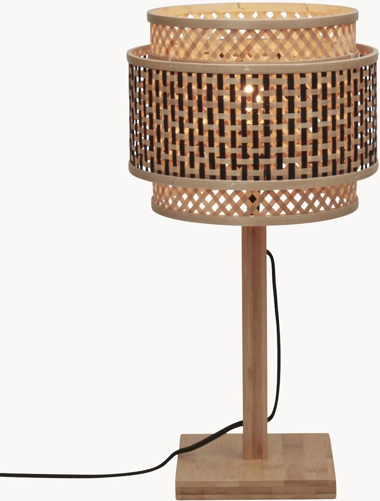 Stolní lampa z bambusu Bhutan