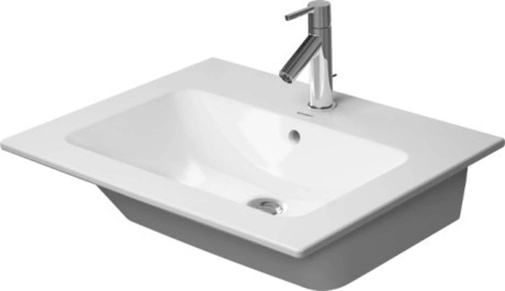 Duravit ME by Starck - Umyvadlo nábytkové 63x49 cm, s přepadem, s otvorem pro baterii, bílá 2336630000