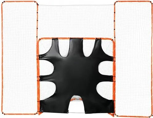 Lakrosová branka 3-V-1 s dorazem a terčem, 3,66 × 2,74 m