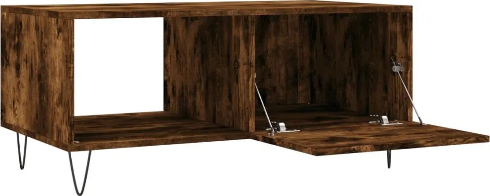 vidaXL Konferenční stolek 90 x 50 x 40 cm kompozitní dřevo [829209] Barva: Bílá
