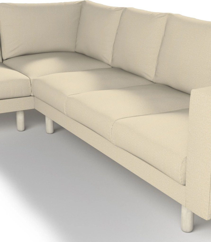 Potah na pohovku IKEA Norsborg rohová 5-místná barva béžová látka pletený vzor