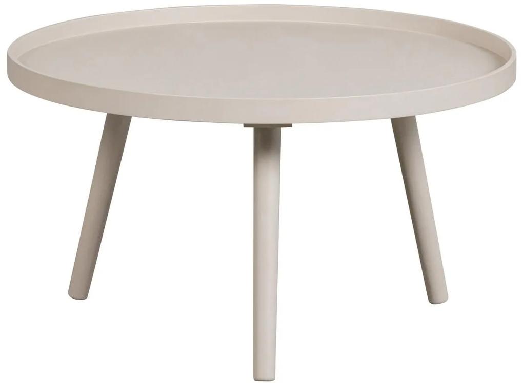 OnaDnes -20% Hoorns Béžový lakovaný konferenční stolek Mireli 60 cm