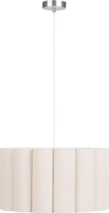 Béžové lněné závěsné svítidlo ø 45 cm Watton – House Nordic