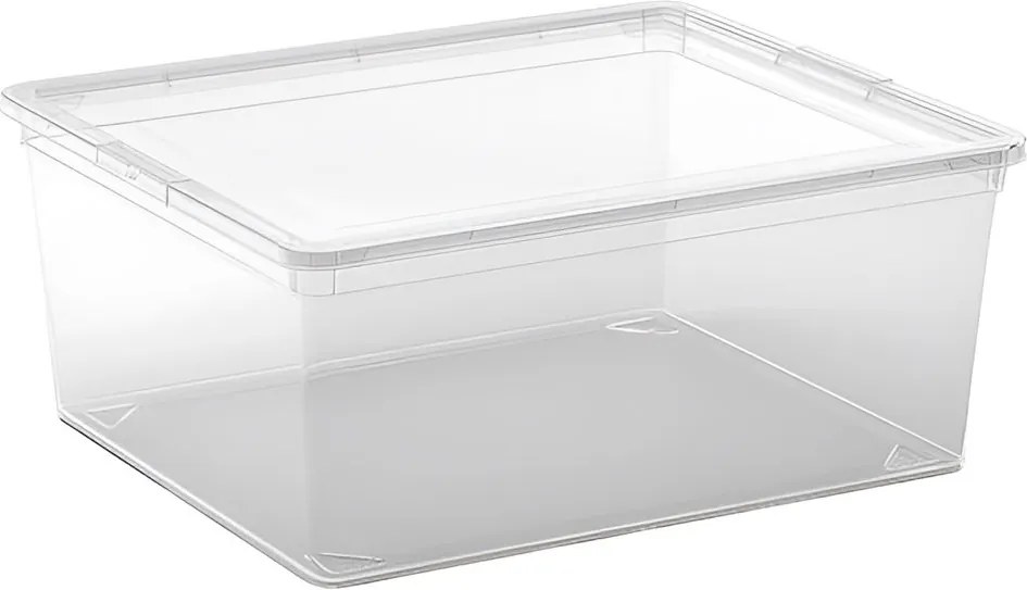 KIS C Box s víkem M, 40 × 34 × 17 cm, 18 l, transparentní