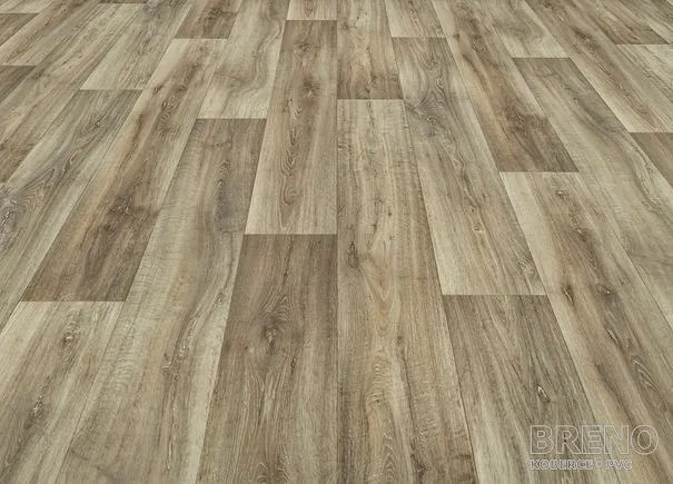 Breno PVC TOPTEX Lime Oak 069L – jemný hnědo-šedý dekor, šíře 400 cm