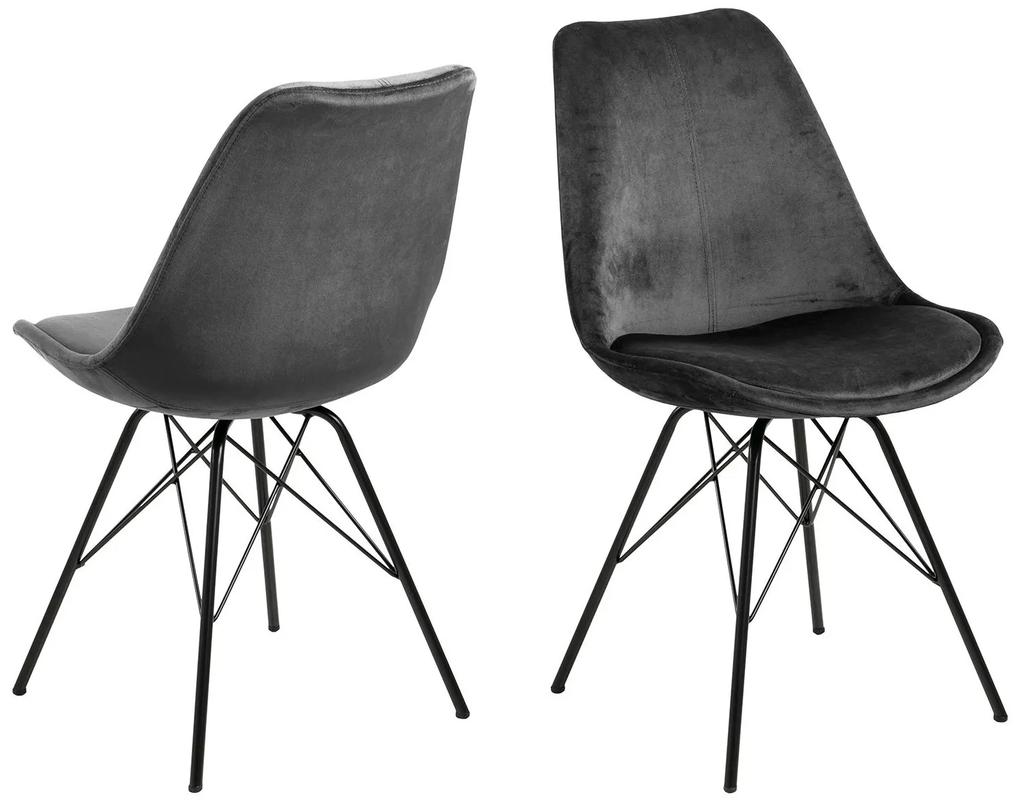 ACTONA Sada 2 ks − Židle Eris šedá 85.5 × 48.5 × 54 cm