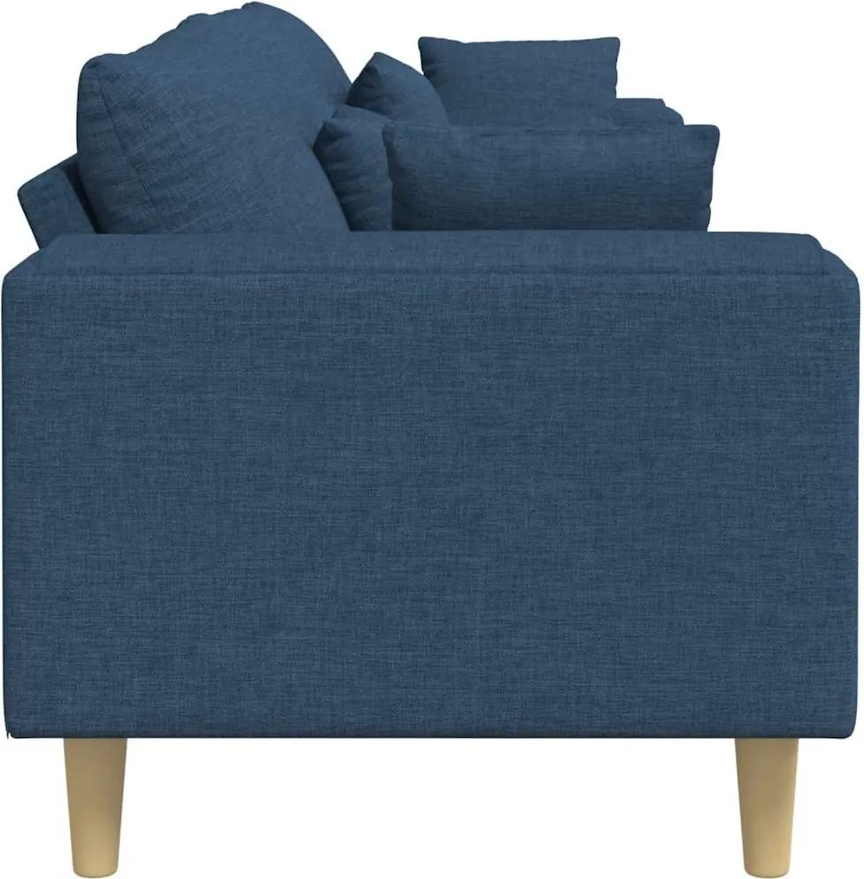 Pohovka Modrá 250 x 77 x 76 cm textil 3335150