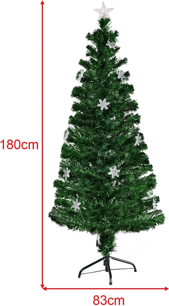 Costway Vánoční stromeček LED 90/120/150/180 cm Umělý vánoční stromeček