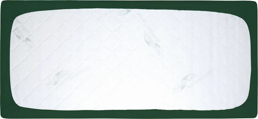 Jersey prostěradlo lahvově zelené na výšku matrace do 20 cm Velikost: 100 x 200