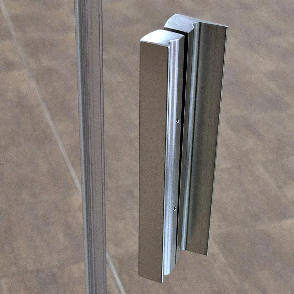 Roth Tower Line sprchové dveře dvoukřídlé 120 x 201,2 cm 731-1200000-01-02 stříbro / transparent