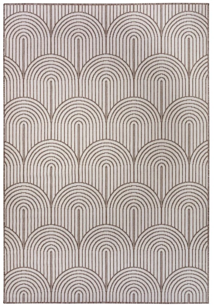 Hanse Home, Kusový koberec Pangli 105850 Linen – na ven i na doma, 80x150, hnědá, chodba / předsíň