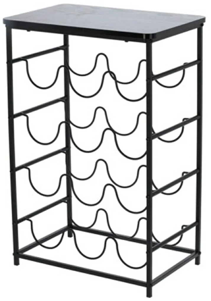STOJAN NA VÍNO DEBRA 60X26X40 CM ČERNÁ