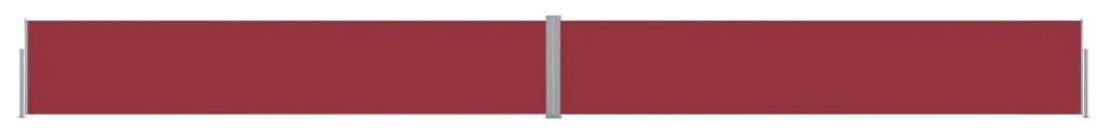 Zatahovací boční markýza / zástěna 170 x 1200 cm červená,  313398