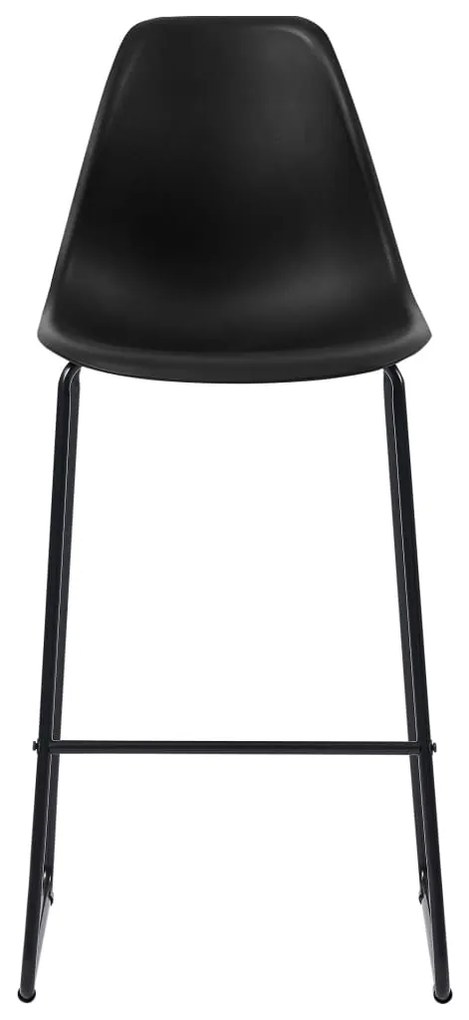 vidaXL Barové židle 2 ks černé plast