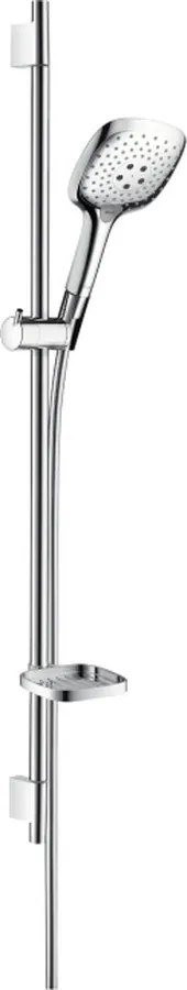 Hansgrohe Raindance Select E, sprchová souprava 120 3jet se sprchovou tyčí 90 cm, bílá/chromová, HAN-26621400