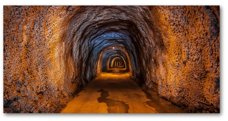 Wallmuralia Foto obraz skleněný horizontální Podzemní tunel 100x50 cm