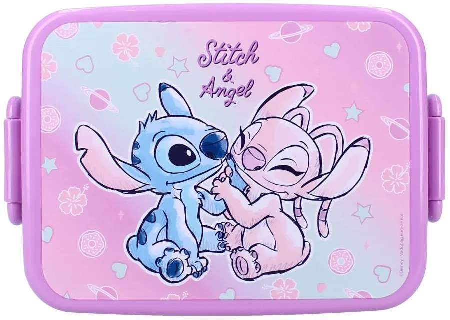 Box na svačinu Lilo & Stitch - odolný plast bez obsahu BPA, ideální do školy i na výlety