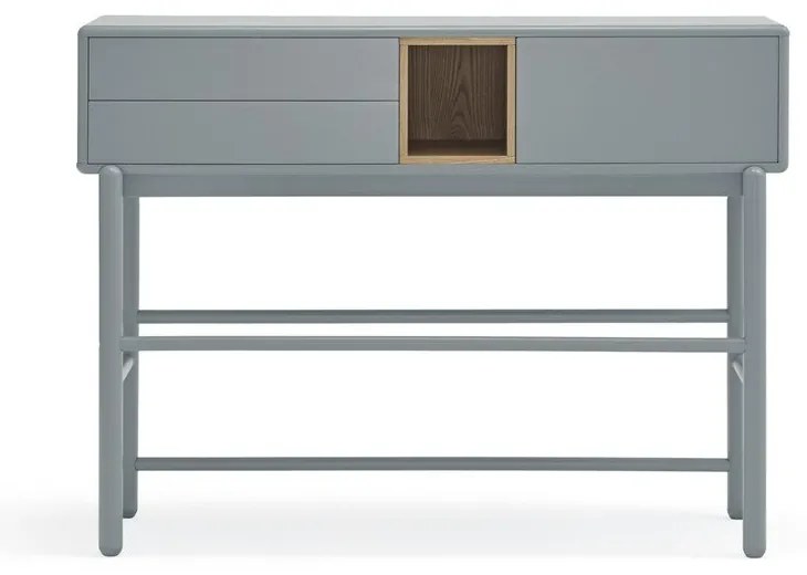 Modro-šedý konzolový stolek 35x120 cm Corvo – Teulat